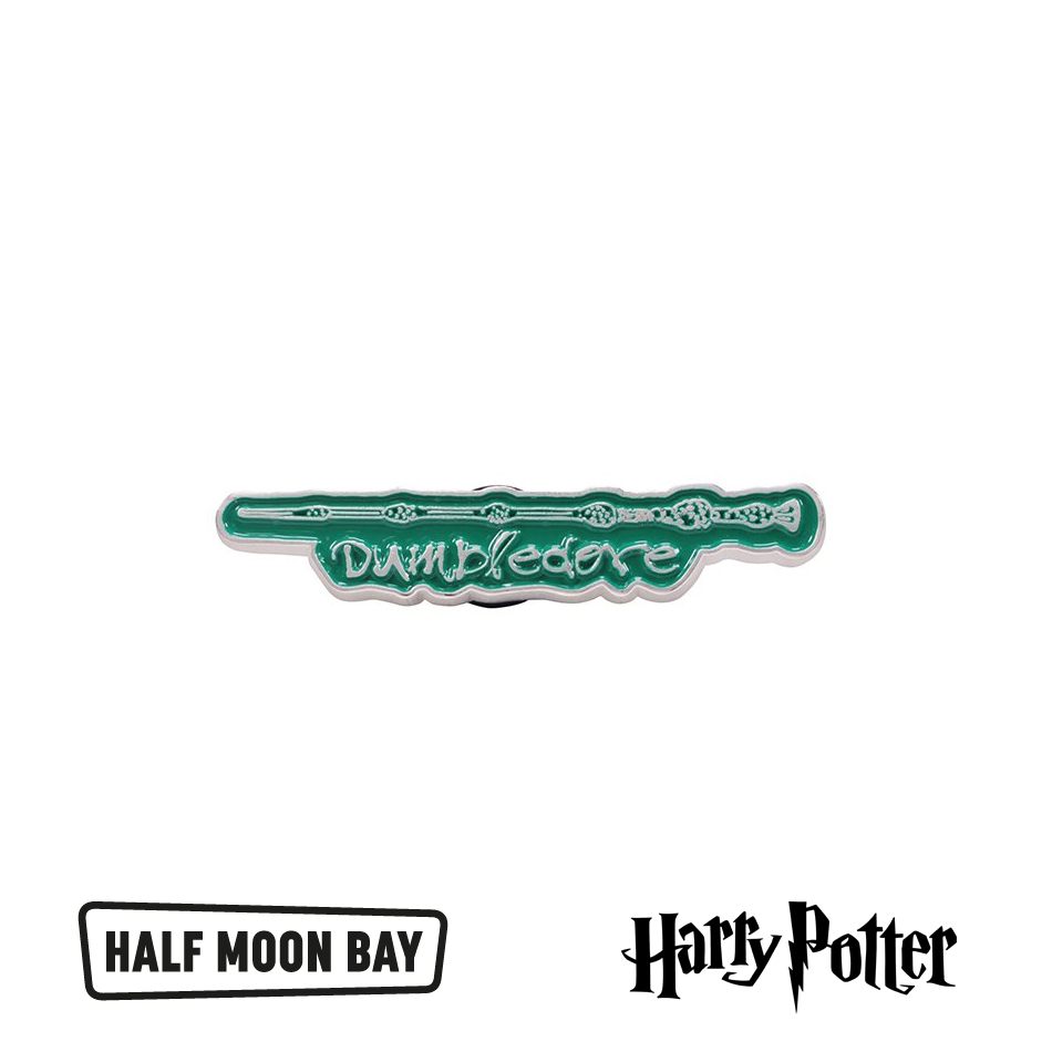 PBADHP79 Enamel Badge - Harry Potter Dumbledore Wand | Elephant Bookstore