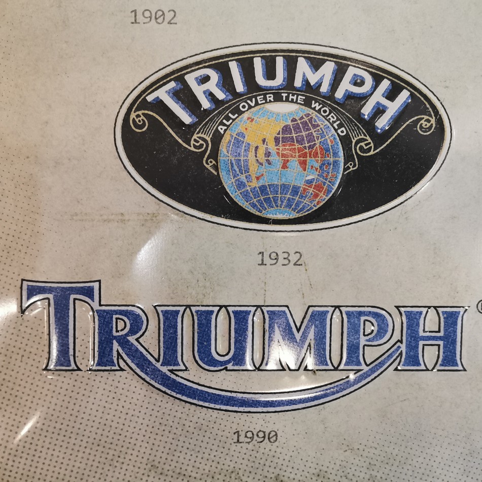 Metal Plate - Triumph Logo | Elephant Bookstore