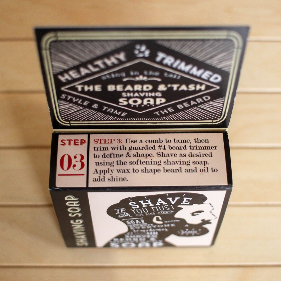 The Beard & 'Tash Shaving Soap | Sting in the Tail | Elephant Bookstore