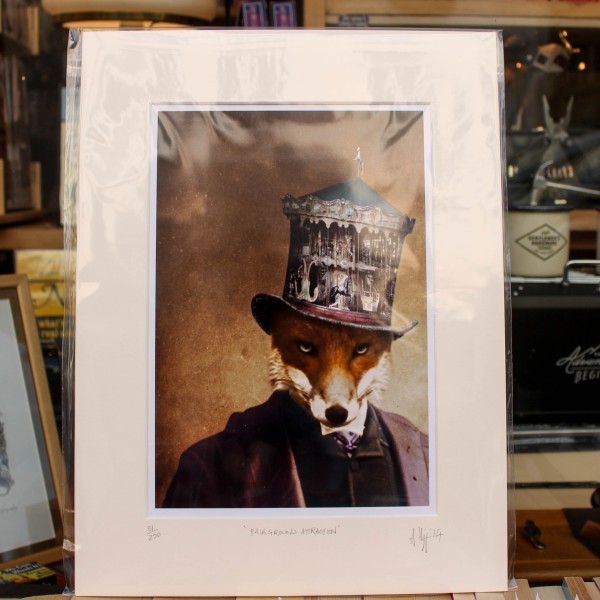 30 x 40 Signed Print Adrian Higgins Fairground Attraction | Elephant ...
