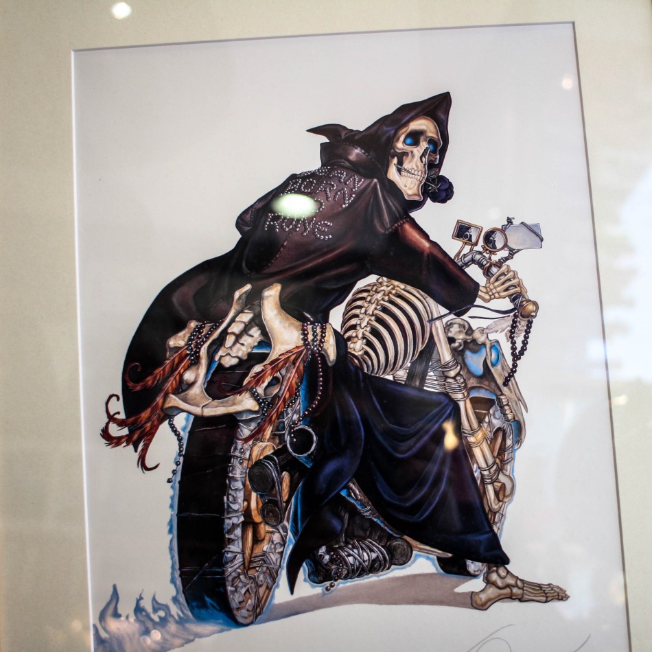 Signed Print Paul Kidby Terry Pratchett Pale Rider | Elephant Bookstore