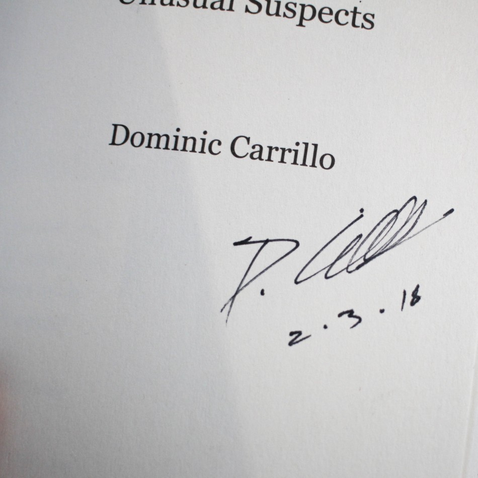 Signed Book Dominic Carrillo | The Unusual Suspects | Elephant Bookstore
